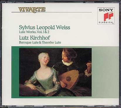 Lutz Kirchhof: Sylvius Leopold Weiss Lute Works Vol.1 & 2: Johann ...